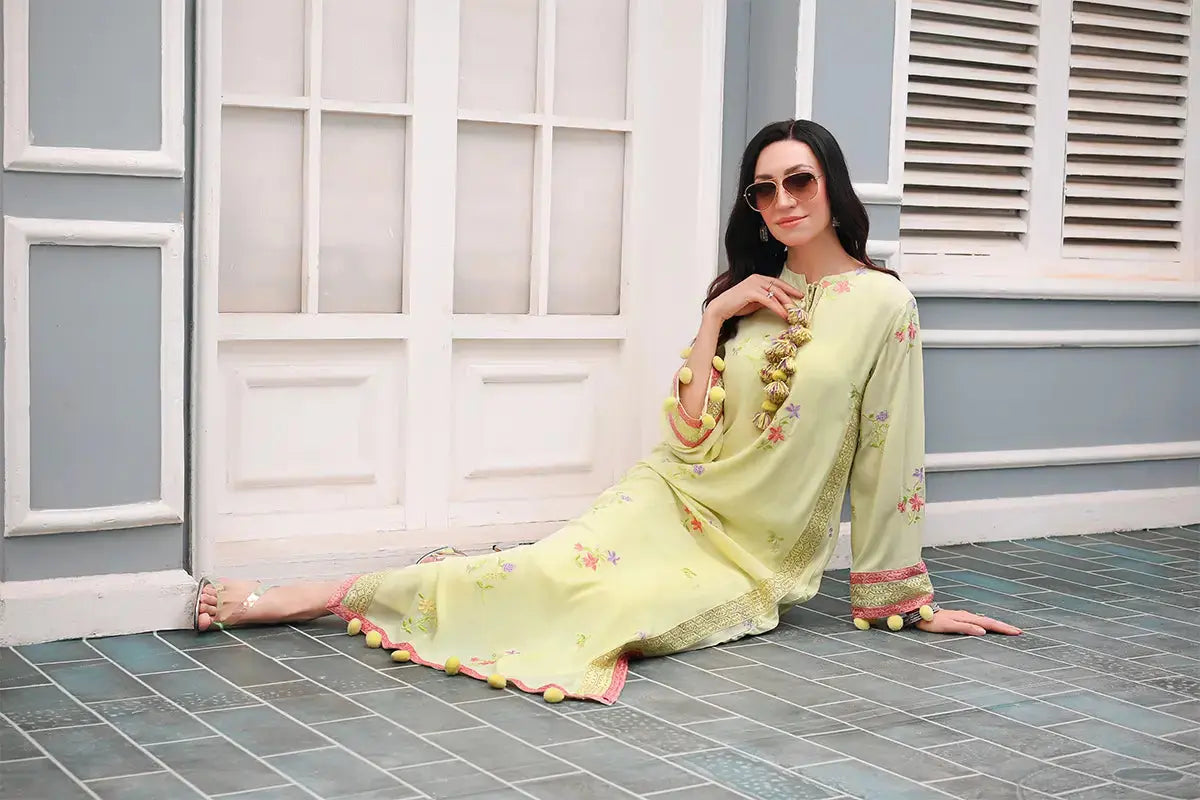 Yellow 2 Piece Set – Stylish & Trendy Outfit for Women | Reema Ahsan