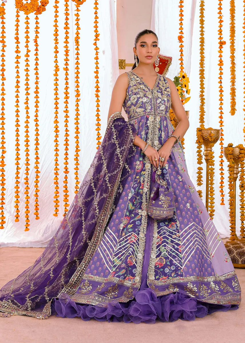 Raeha – Purple Pishwas & Lehenga Set | Haana Vol II Formals by Reema Ahsan